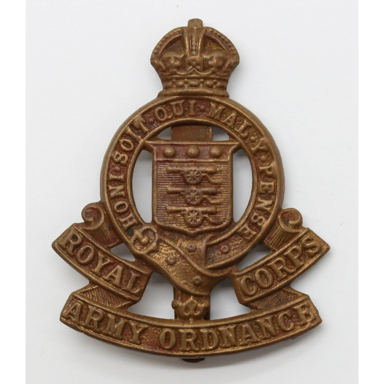 Royal Army Ordnance Corps R A O C Cap Badge Kings Crown